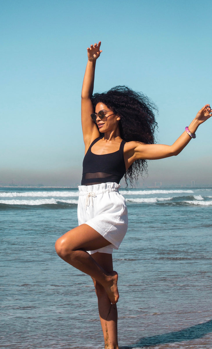 Mimi Shorts - Pearl White – Ellettelle